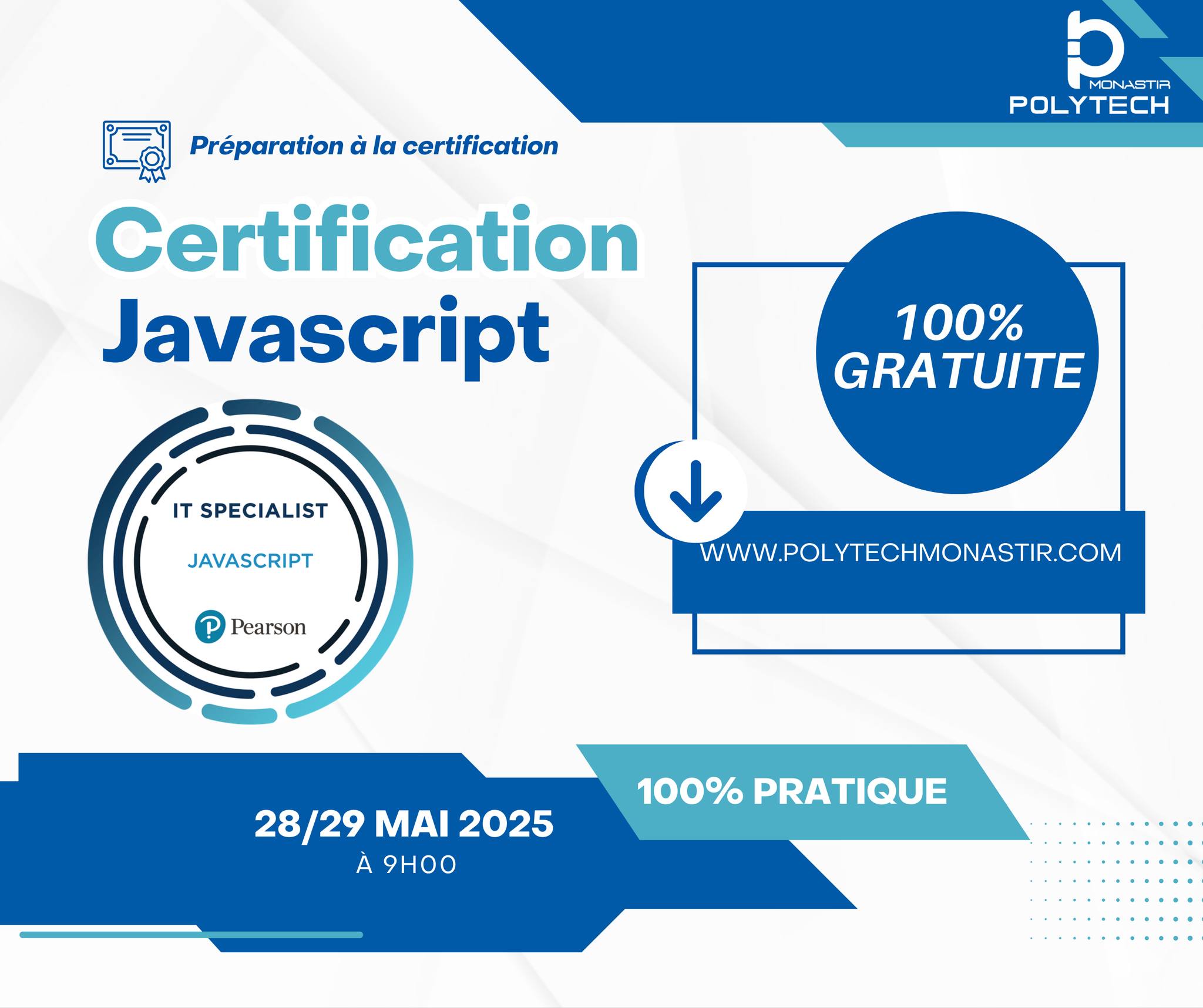 Formation Certifiante en JavaScript - Polytech Monastir - PolytechMonastir